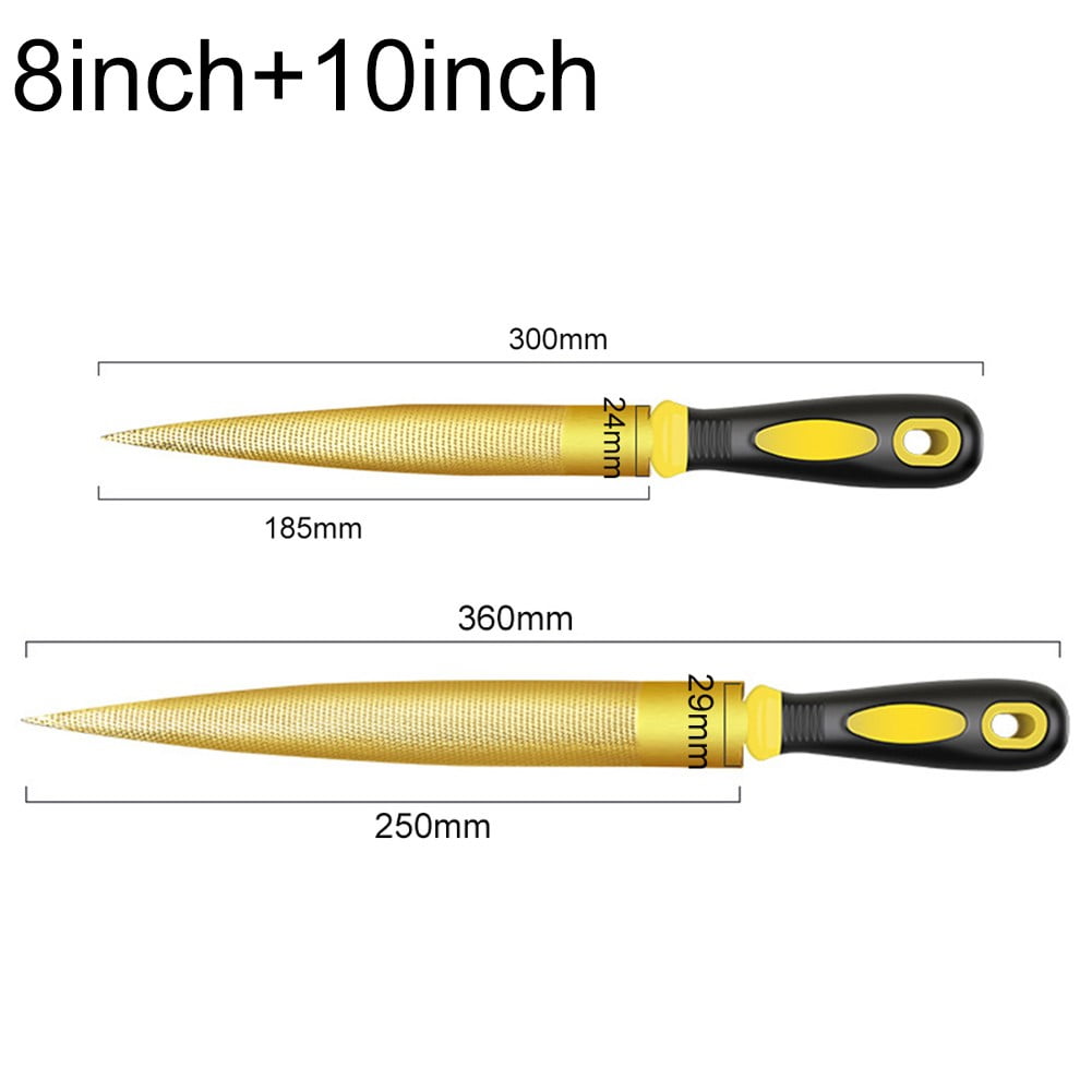 BTOER 2pcs Wooden Carving File Wood File Rasps for Woodworking Half ...