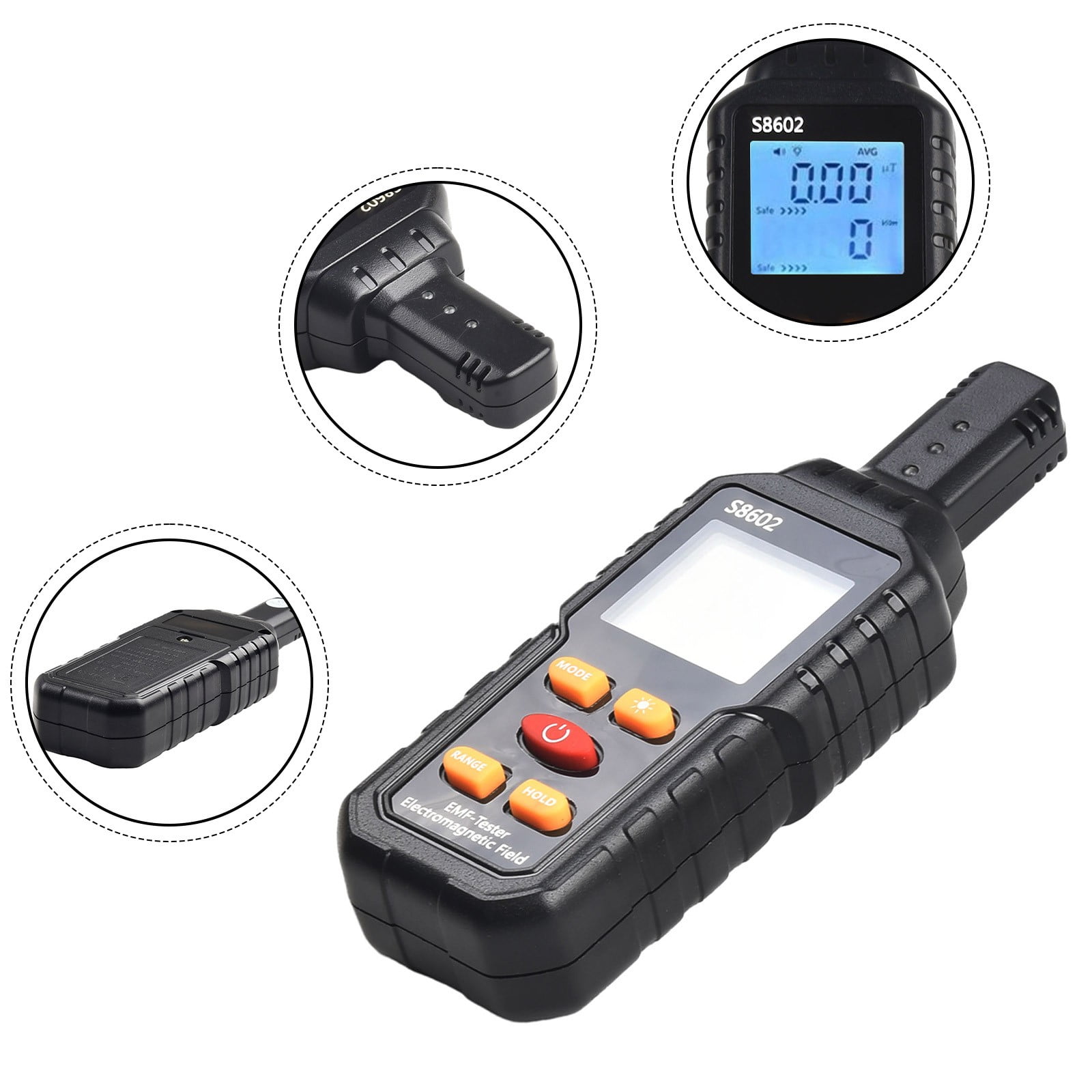 BTOER 3 in 1 Electromagnetic Radiation Detector Dosimeter EMF ...