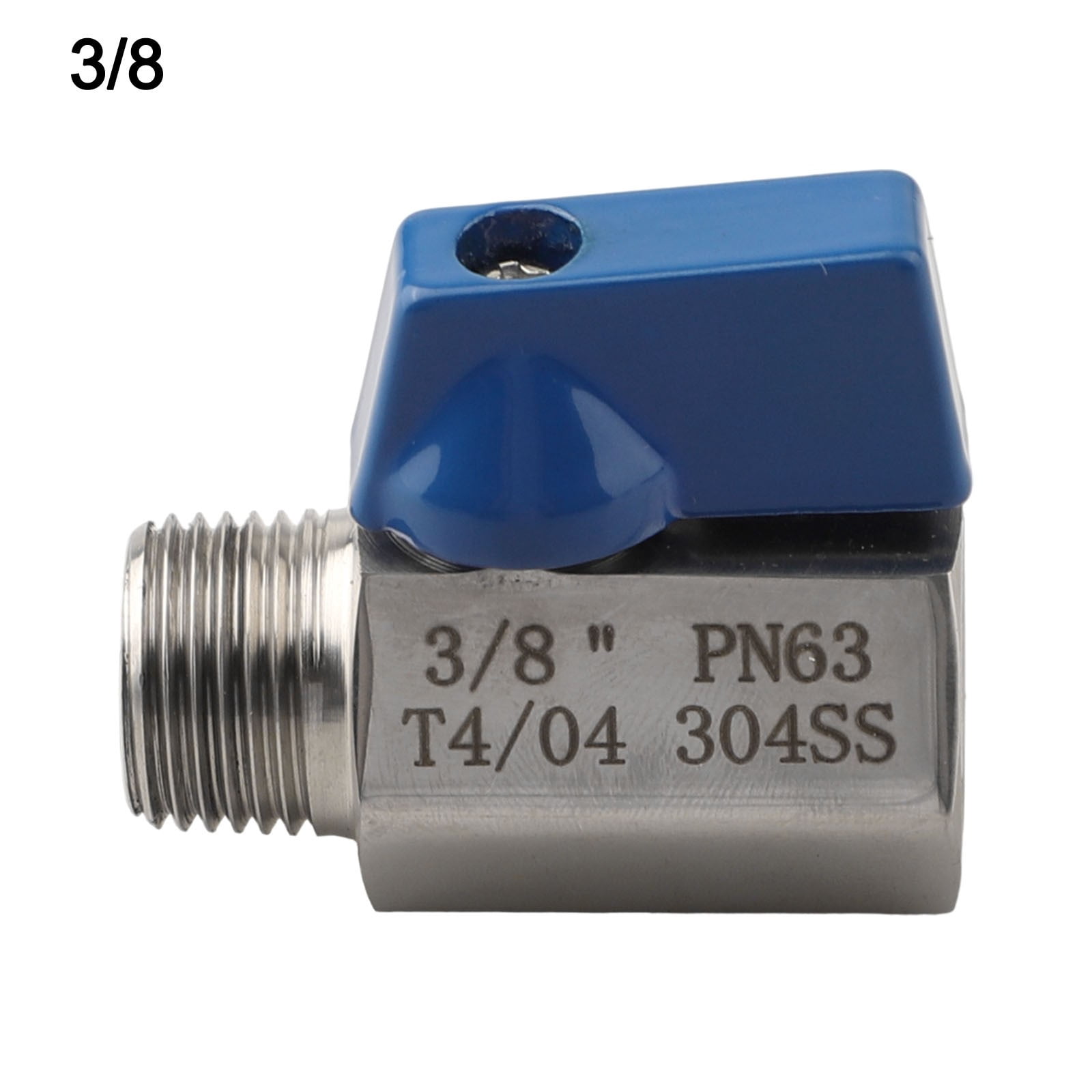 BTOER 304 Stainless Steel Mini Miniature Ball Valve Inner And Outer ...