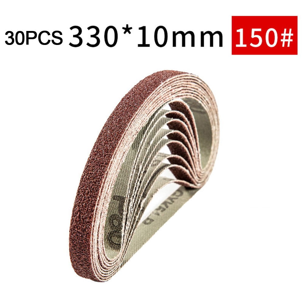 BTOER 30PCS Sanding Belt 10 x 330 mm,40 Grit Belt Sander Belts Circular ...