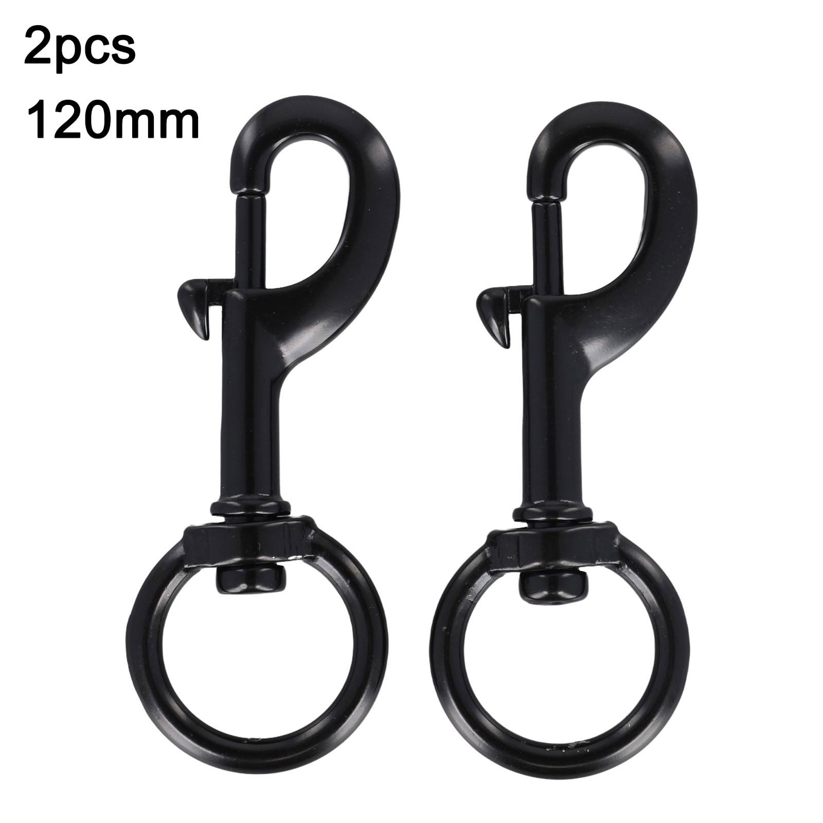 BTOER 316 Stainless Steel Black Single Hook Swivel Eye Bolt Snap Hook ...