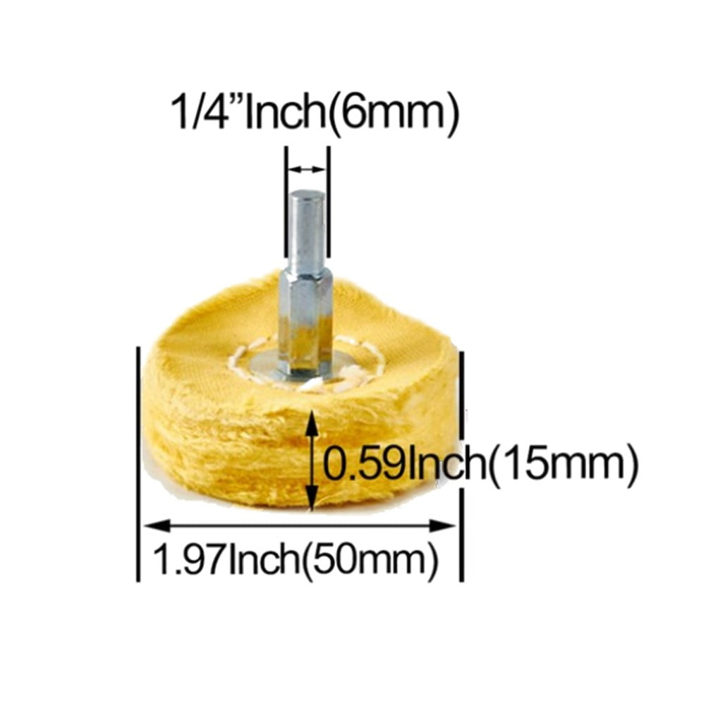 BTOER 3inch Cotton Cloth Polishing Buffing Wheel Cone/Column/T-Shaped ...