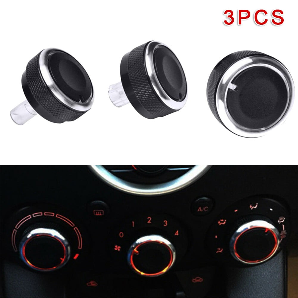 BTOER 3pcs For Mazda 2 Demio 2007-14 Switch Knob Climate Control ...