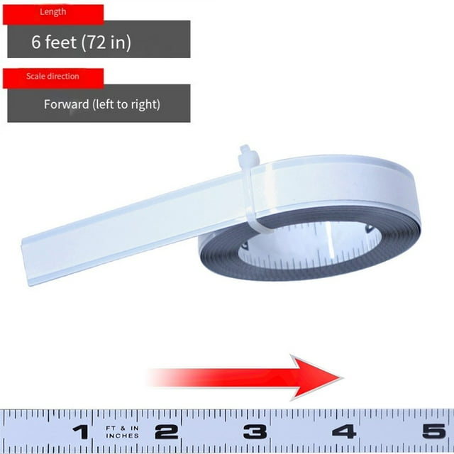 BTOER 4-12Ft Metric Carbon Steel Ruler For T-Track Router Table Saw ...
