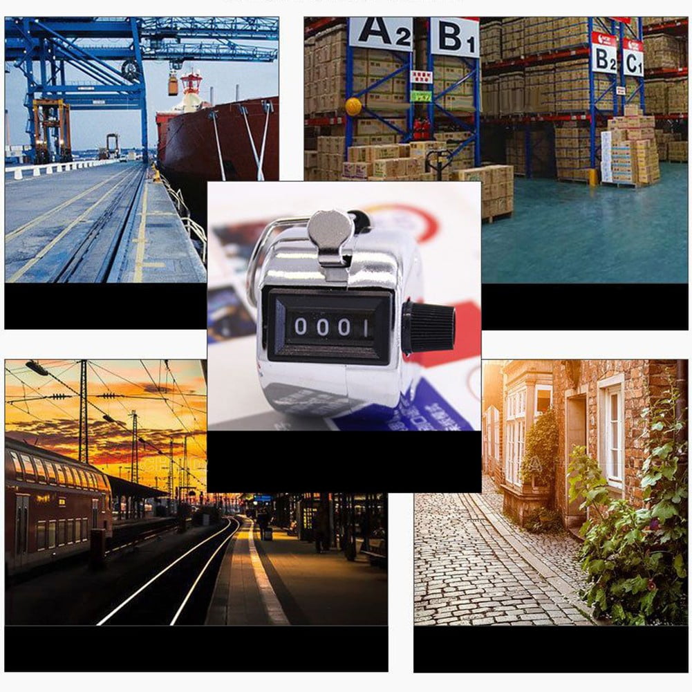 BTOER 4 Digit Counting Manual Hand Tally Number Counter Mechanical ...