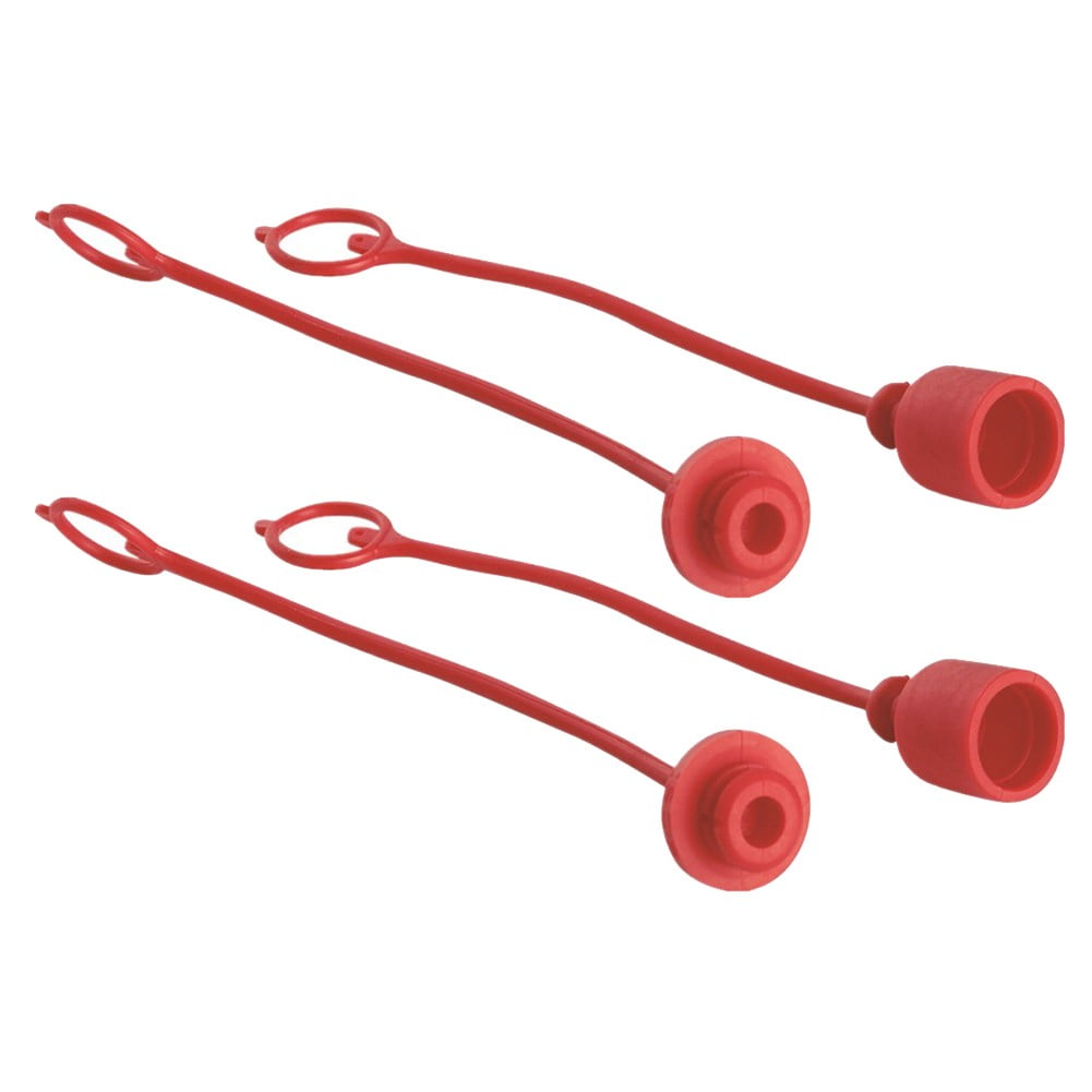 BTOER 4 Sets ISO7241-B Hydraulic Coupling Dust Cap Red Rubber Male ...