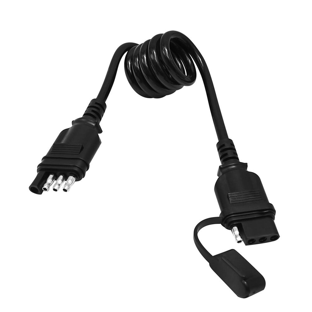 BTOER 4-Way Pin Coiled Cable Flexible Flat Extension Harness Male ...