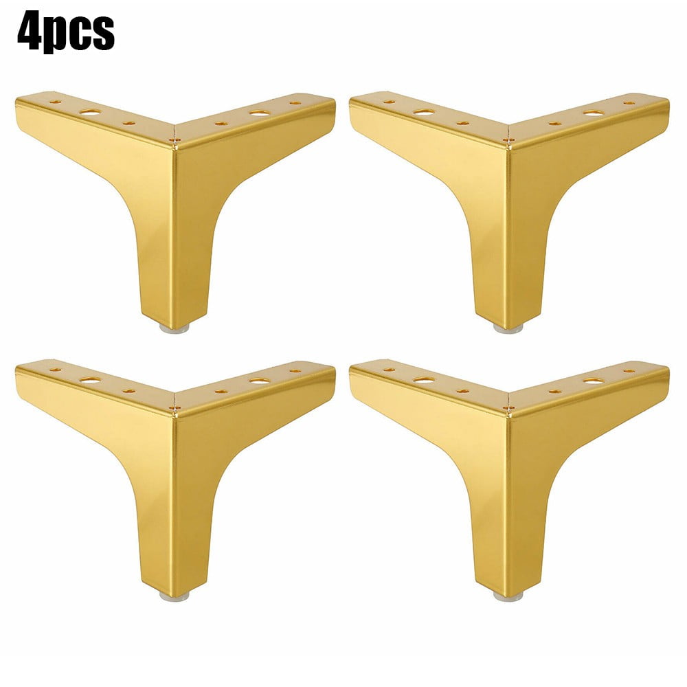 BTOER 4Inch 10cm Furniture Sofa Legs Modern Metal Diamond Triangle ...