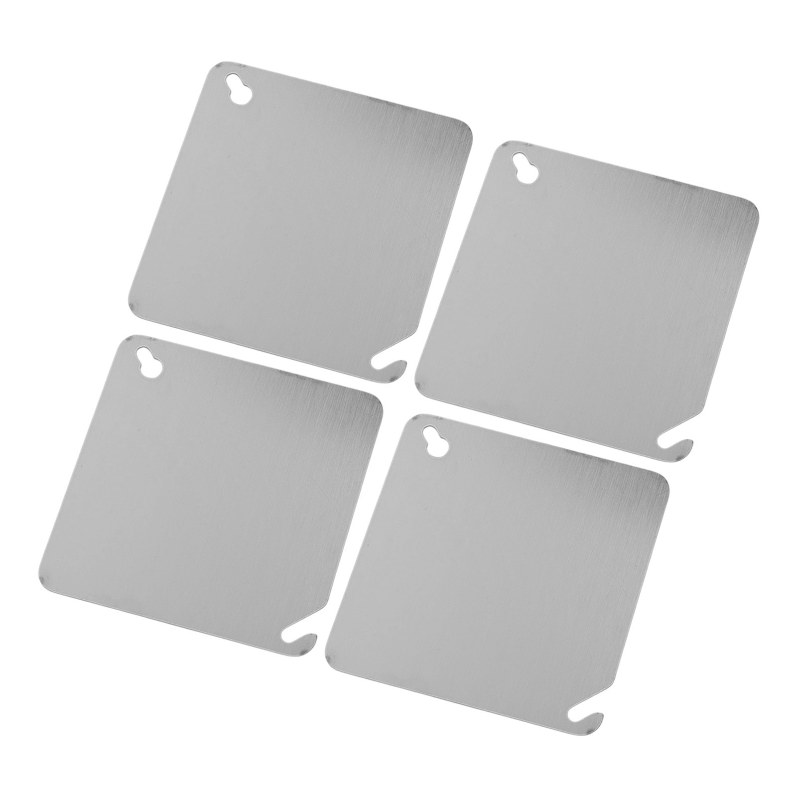 BTOER 4PCS 4inch Electrical Box Square Blank Cover Plate Junction Box ...