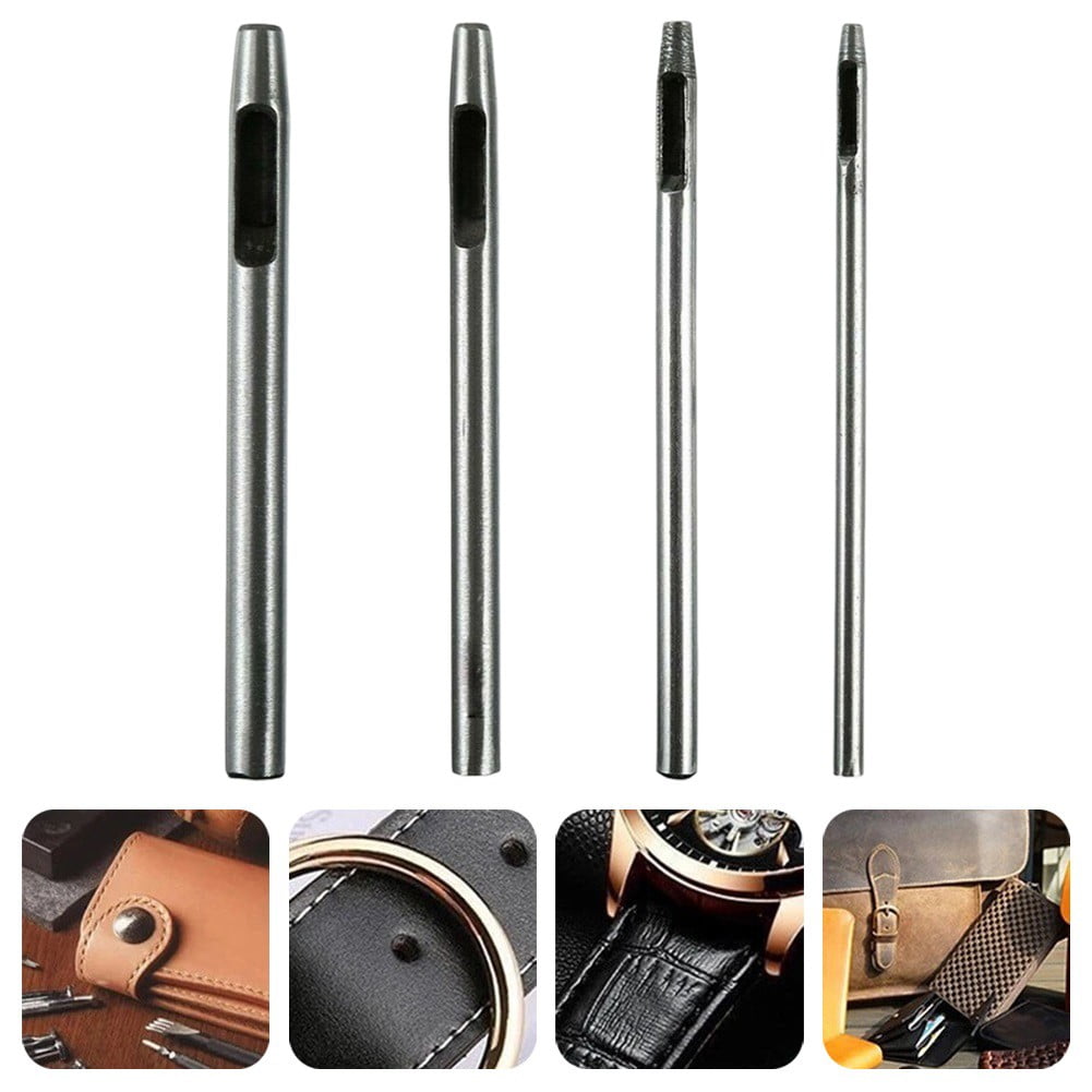 BTOER 4PCS Hollow Punch Leather Hole Punch Set Puncher Tool Hand tools ...