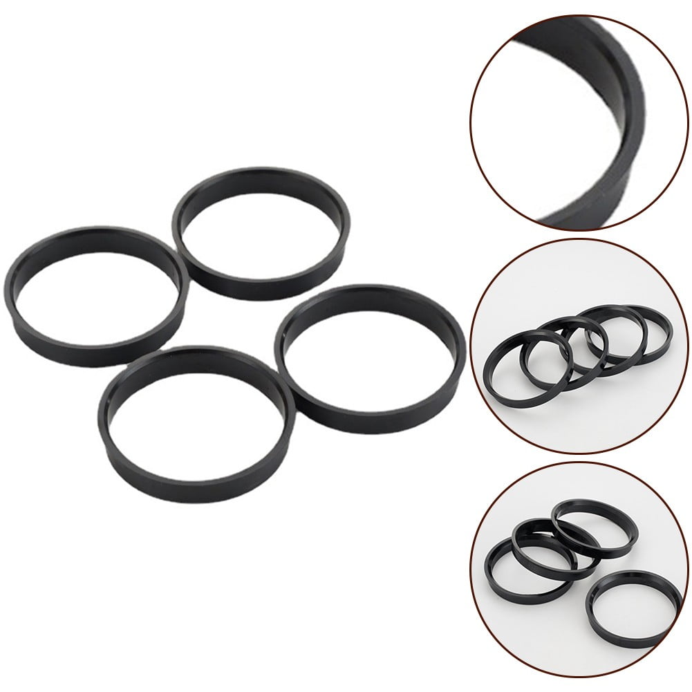 BTOER 4x Aluminum Hub Centric Rings 66.6mm-57.1mm Wheel Bore For Nissan ...