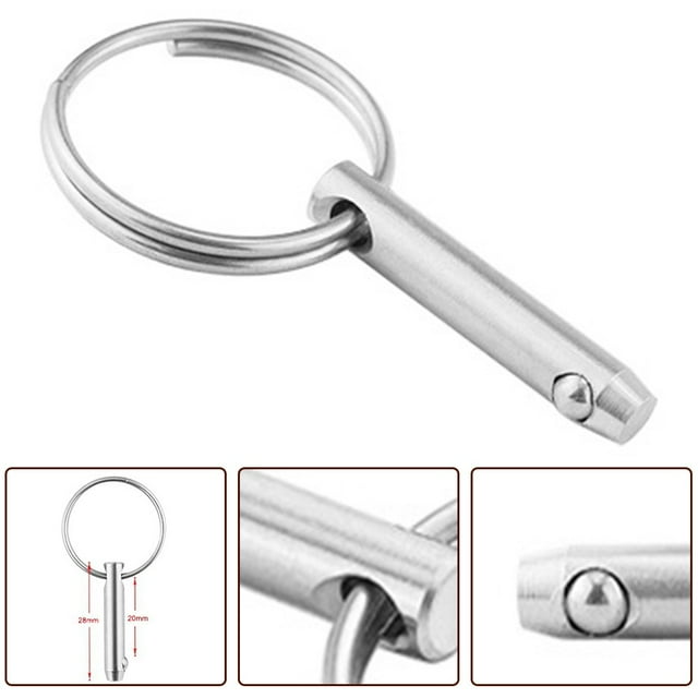 BTOER 5*28mm 316 stainless steel ball pin safety pin spring steel ball ...