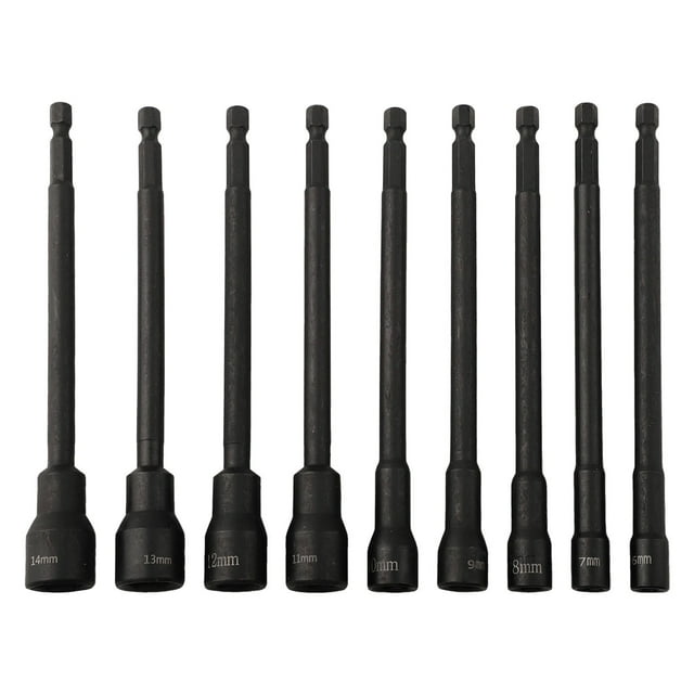 BTOER 5/9pcs 150mm Extend Magnetic Hex Socket For Power Drills ...