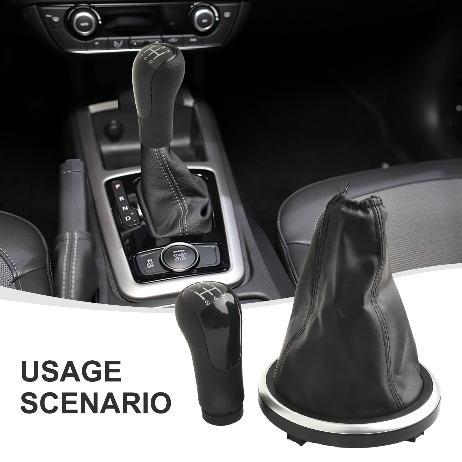 BTOER 5 Speed Car Gear Knob Shift For Ford Fiesta for Fusion for ...