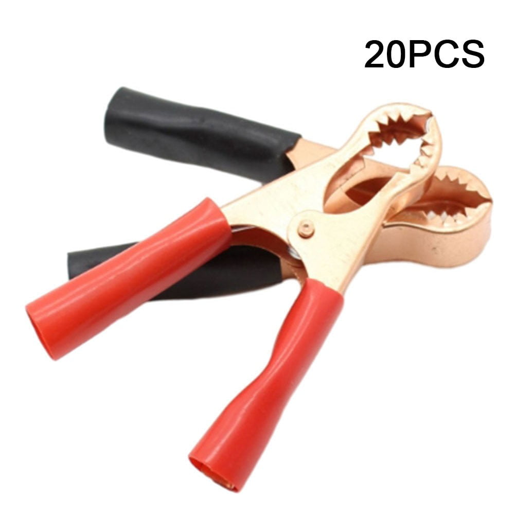 BTOER 50A Car For Alligator Clips Battery Clamps Crocodile Clip ...