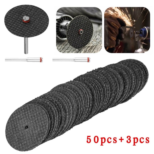 BTOER 50pcs 32mm Mandrel Fiberglass Reinforced Cut Off Wheel Rotary ...