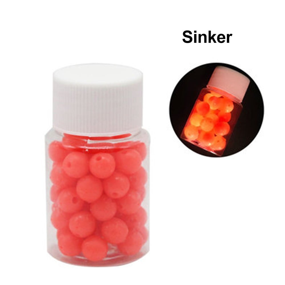 BTOER 50pcs Round 8mm Fishing Beads Stopper Rig Bait Bead Lures Rigging ...