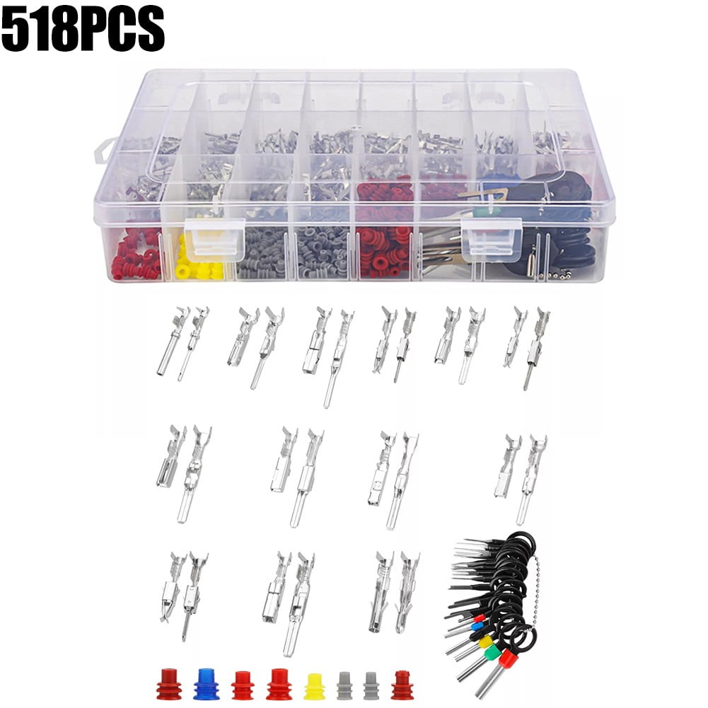 BTOER 518Pcs Automotive Electrical Connector Pins Kit Terminal Removal ...
