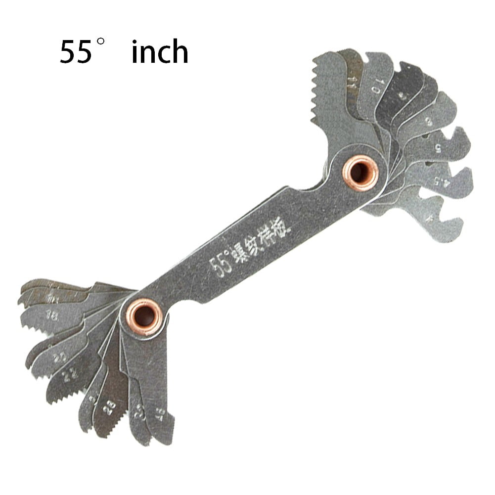 BTOER 55/60 degree metric inch thread gauge pitch gauge measuring lathe ...