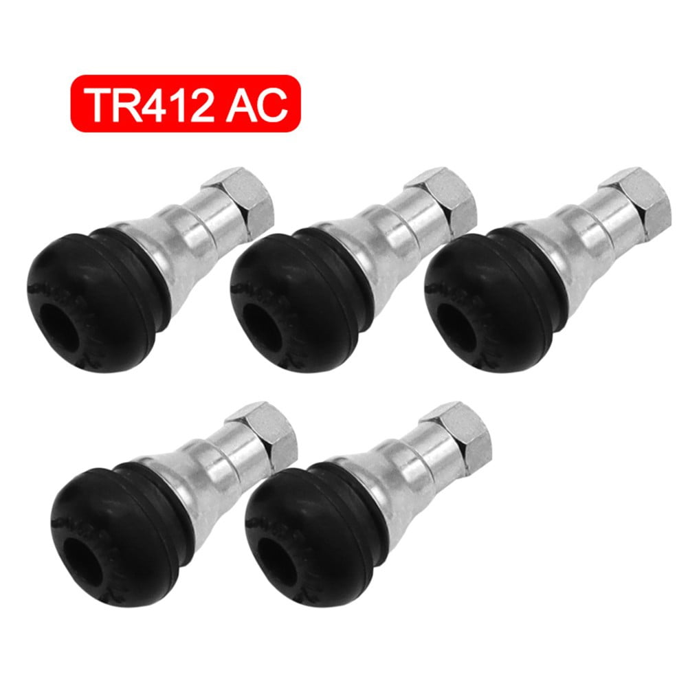 BTOER 5PC Tire Valve Stem Rubber Valve Tubeless Nozzle With Valve Core ...