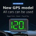 BTOER 5V Car HUD Head-up Display Beidou/GPS Dual Chips KMH MPH Dispaly ...