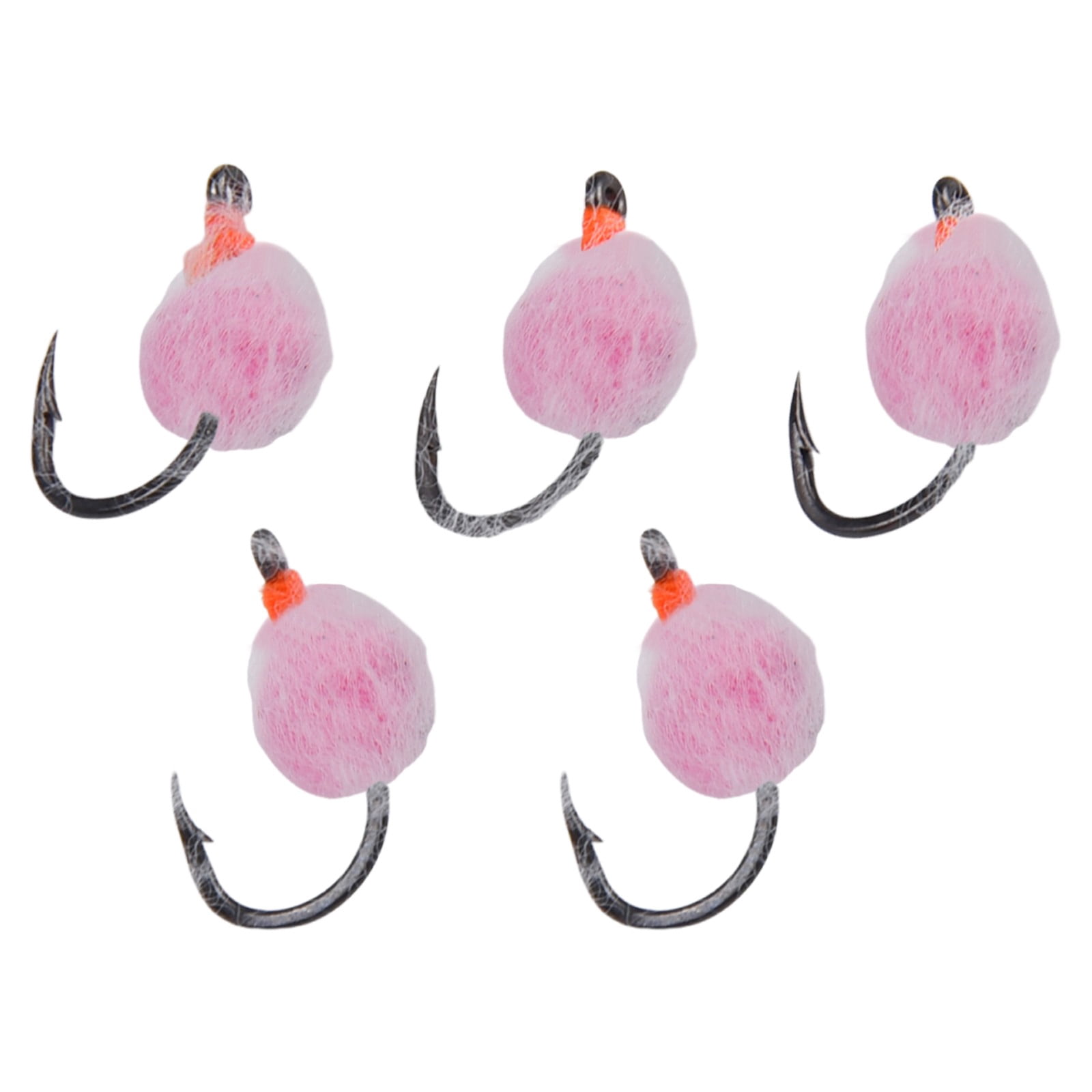 BTOER 5pcs/box Luya Milk fishing for Egg Fly hook floating water Nymph ...