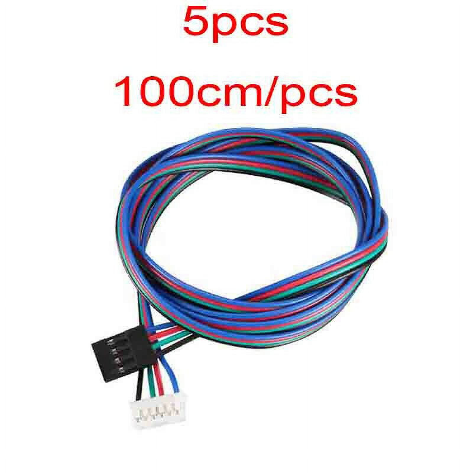 BTOER 5x 4Pin Stepper Motor Cable XH2.54 Terminal Wire Connector For 3D Printer for Nema17 ...