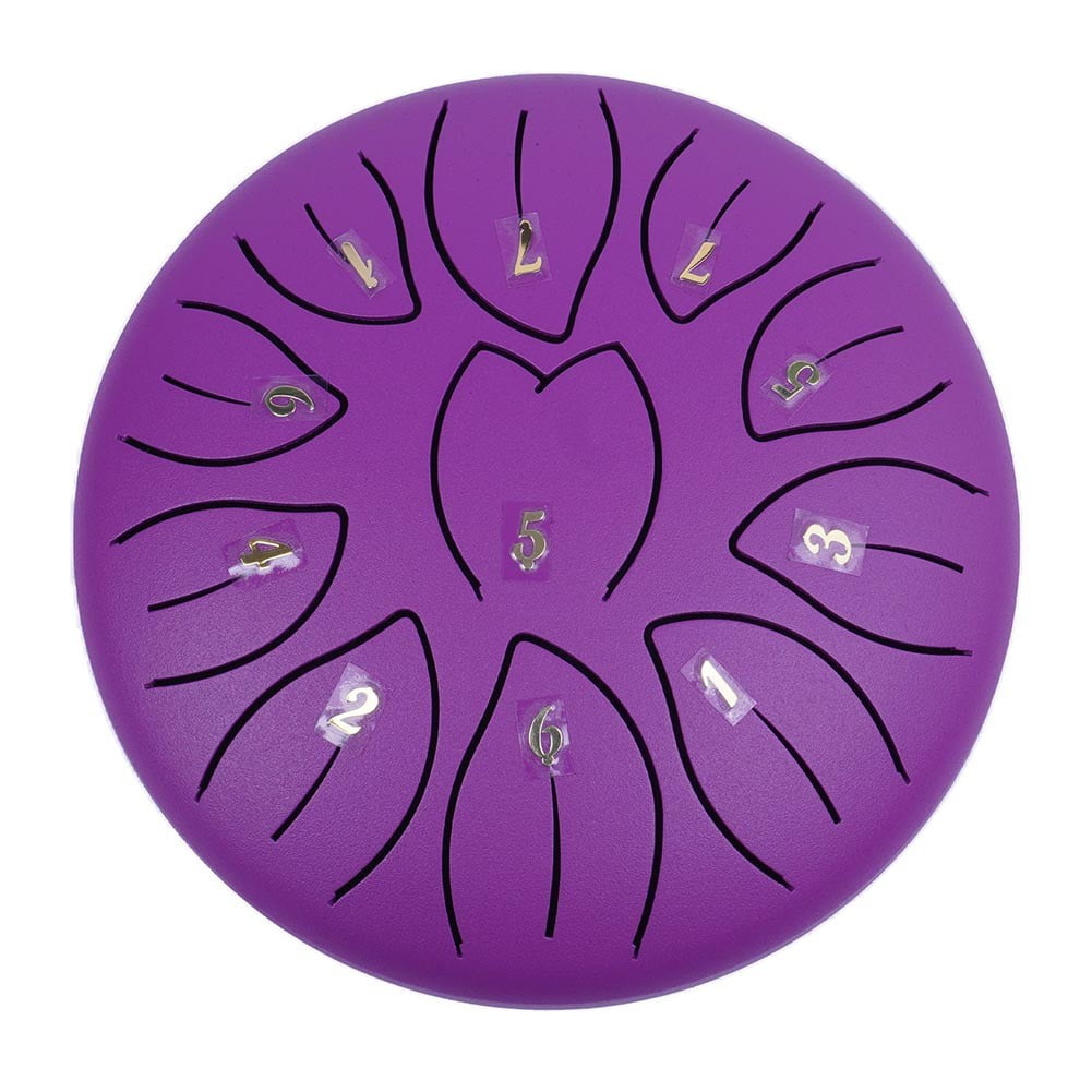 BTOER 6"11Tone Hollow Drum Leaf-Shaped Percussion Instrument Children'S ...