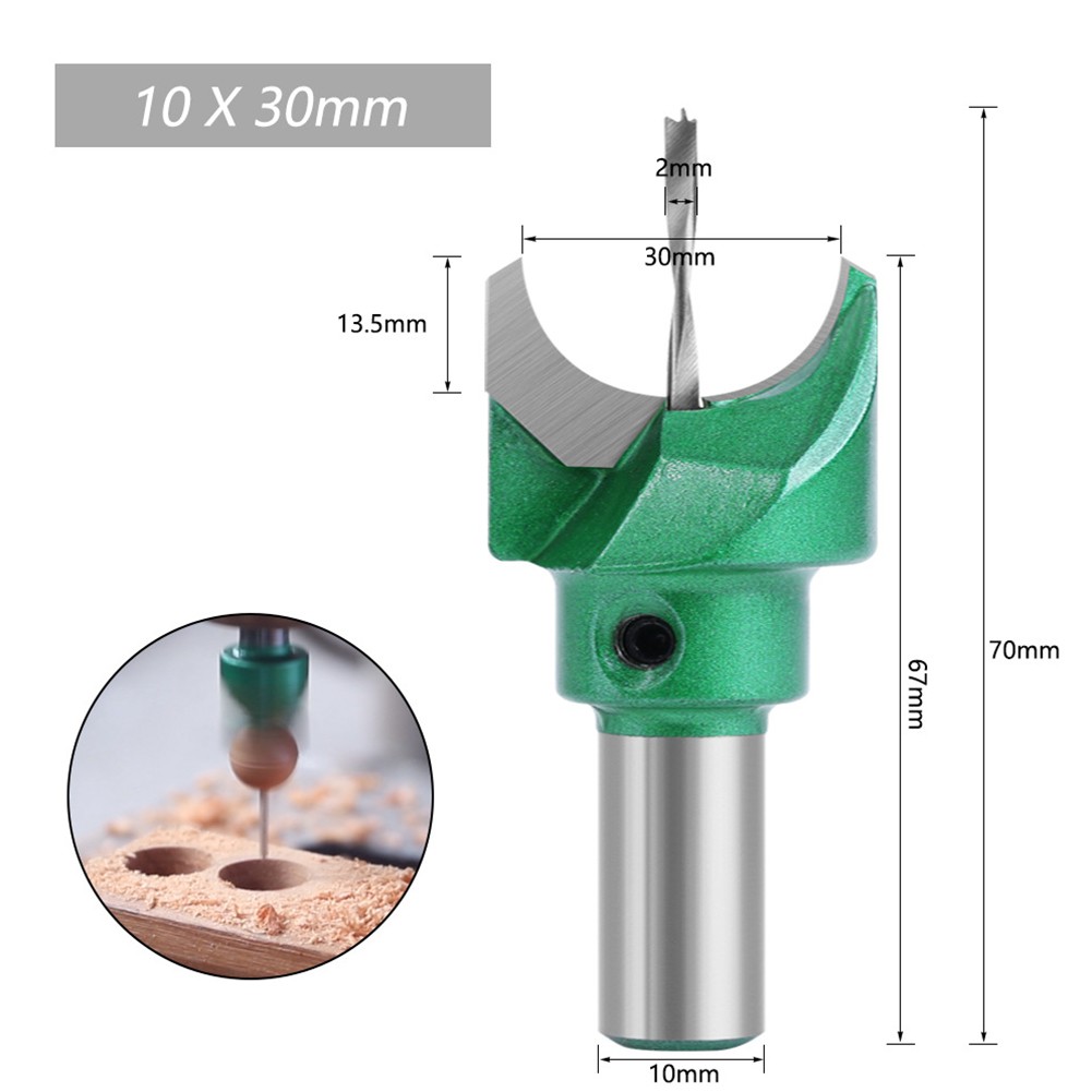 BTOER 6-30mm Buddha Beads Ball Milling Cutter 10mm Shank Router Bit ...
