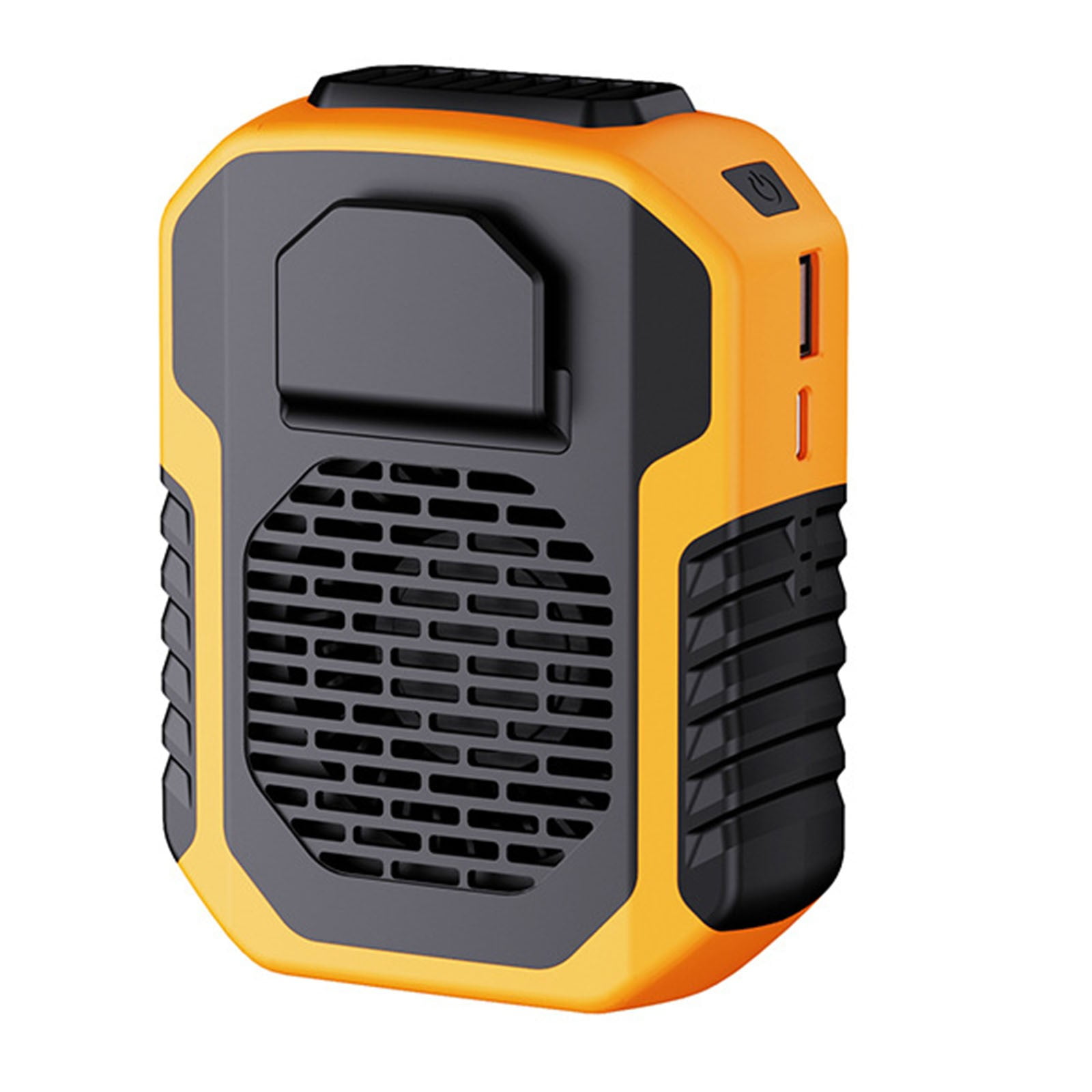BTOER 6000mAh Portable Waist Clip Fan Belt Fan Body Fan Orange（DQ215 ...