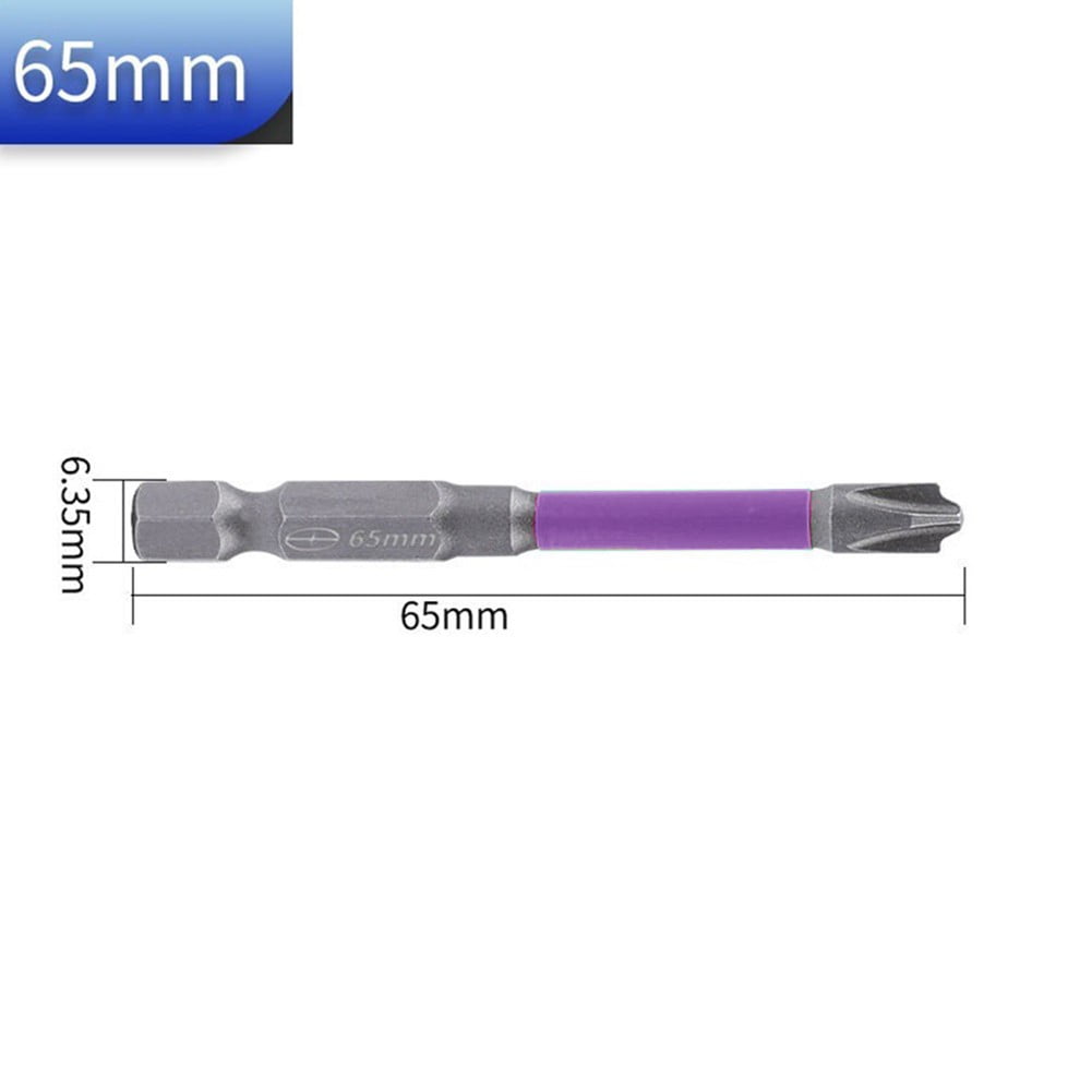 BTOER 65mm 110mm Magnetic Special Slotted Cross Screwdriver Bit for ...