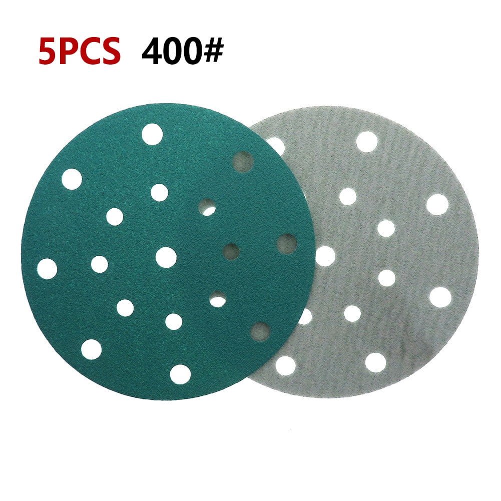 BTOER 6Inch 17Hole Sanding Discs & Wet Dry PET Film Green Sandpaper ...