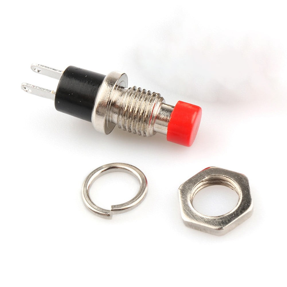 BTOER 6Pcs PBS-110 7mm Round Button Momentary Self-resetting Push ...