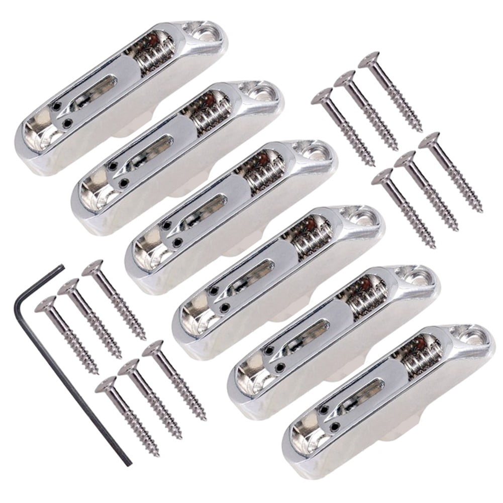 BTOER 6pcs Split Single Electric Guitar Bridge Individual Electric ...