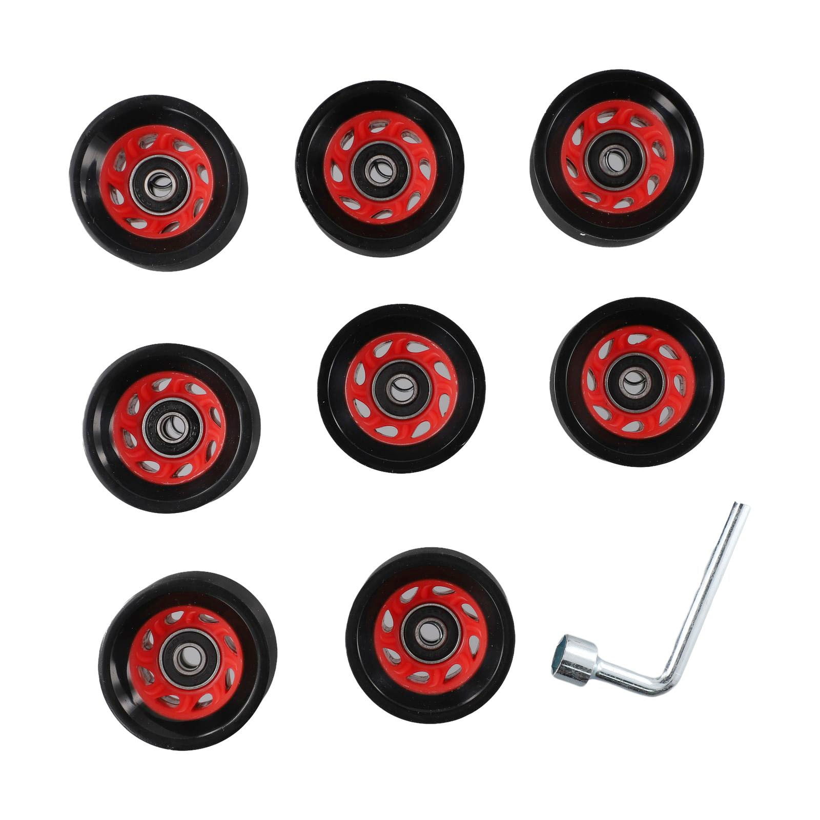 BTOER 8pcs Roller Skate Wheels 58*39/32mm For Double-Row Roller Skates ...