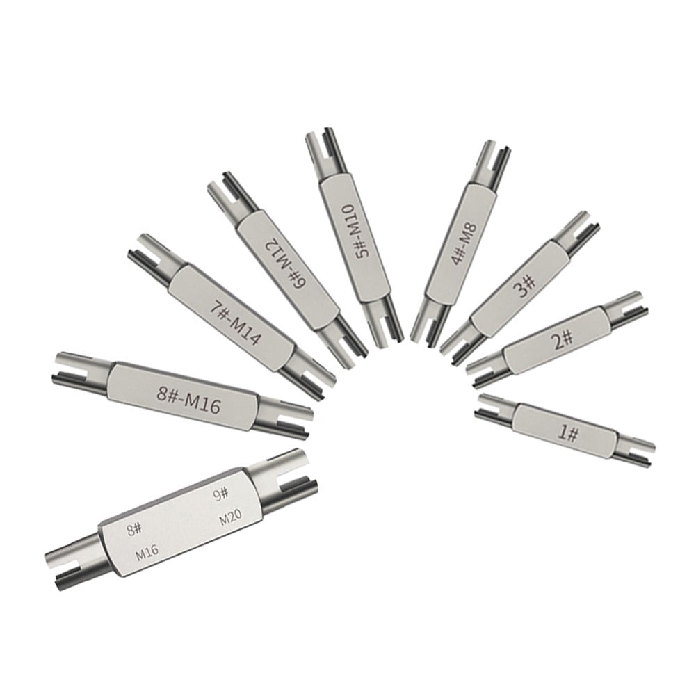 BTOER 9pcs Hex Double Head Screw Tap Extractor For Broken Head Damaged ...