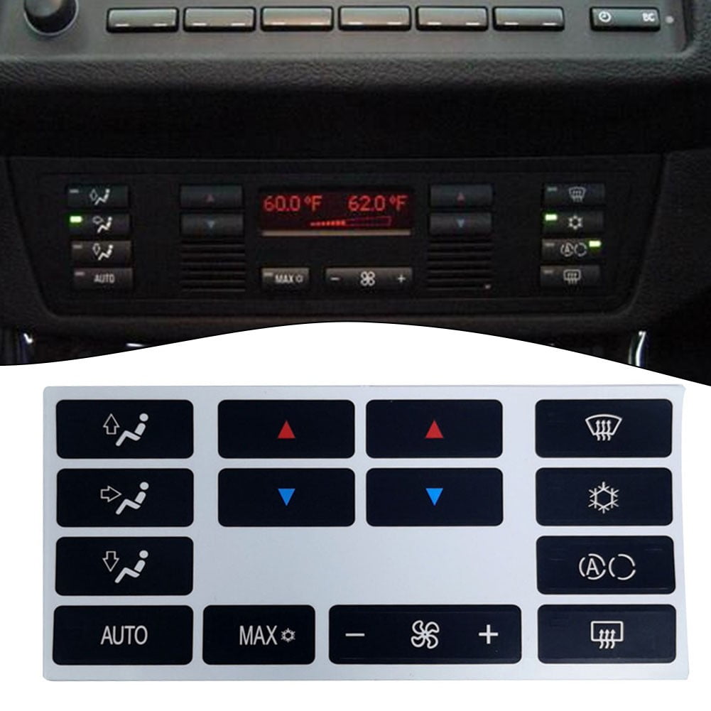 BTOER A/C Climate Control Button Repair Decal Sticker For BMW E53 1999 ...