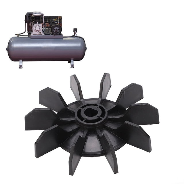 BTOER Air Compressor Fan Blade Replacement 0.5 ID 10 Impeller Linear ...