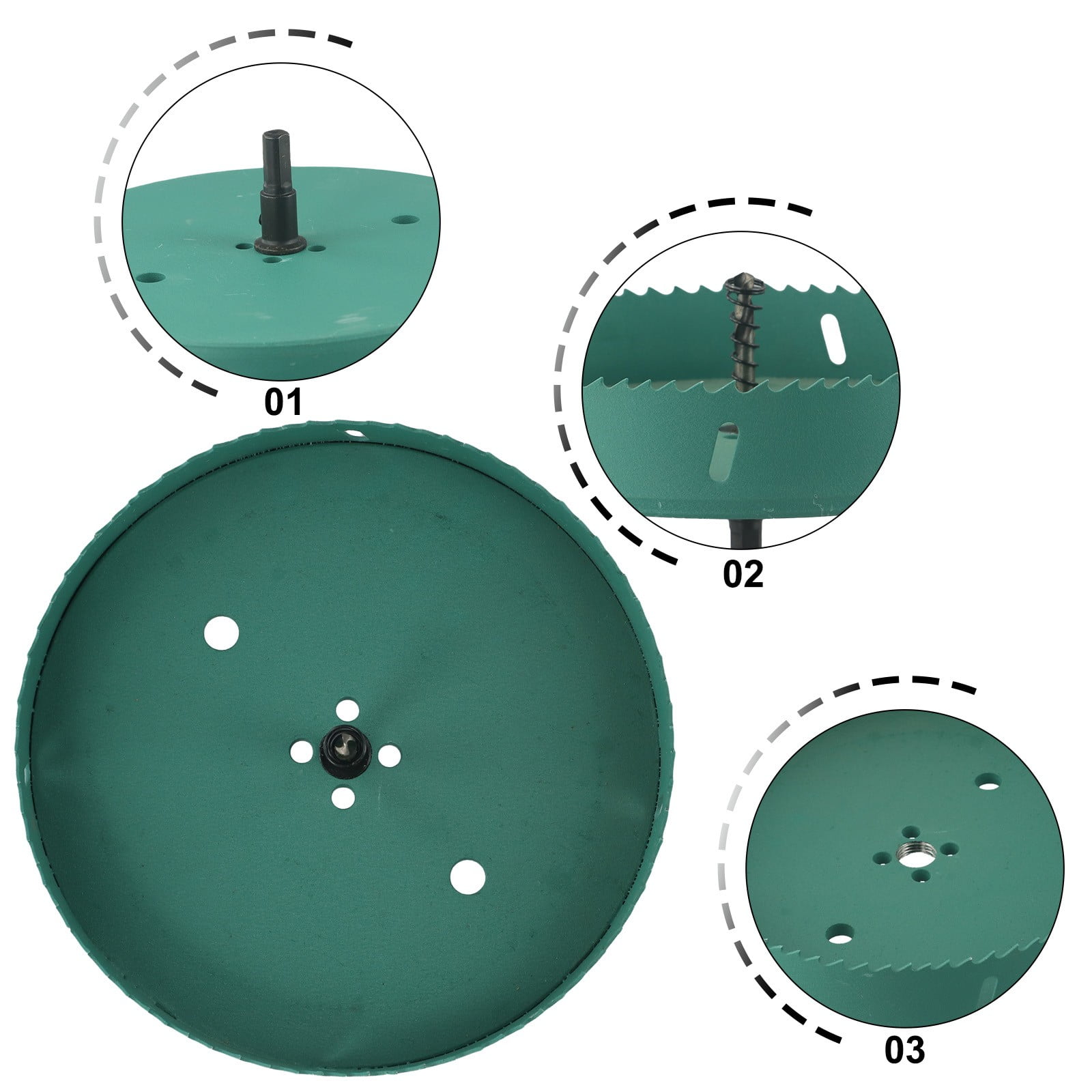 BTOER Bi-Metal Bit Cutter Drill Bits 16mm to 200mm for Metal Wood ...