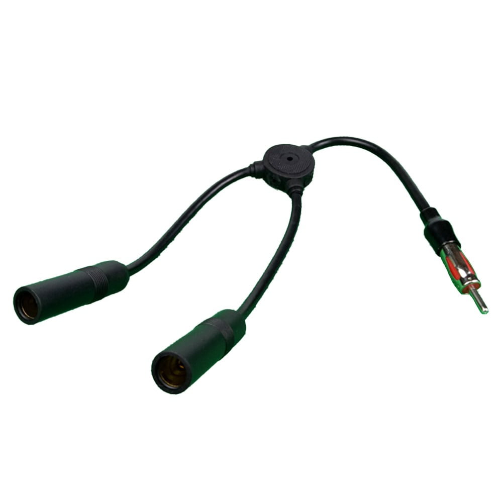 BTOER Car Antenna Cable Adapter Aluminum In 1 To2 Radio Antenna ...