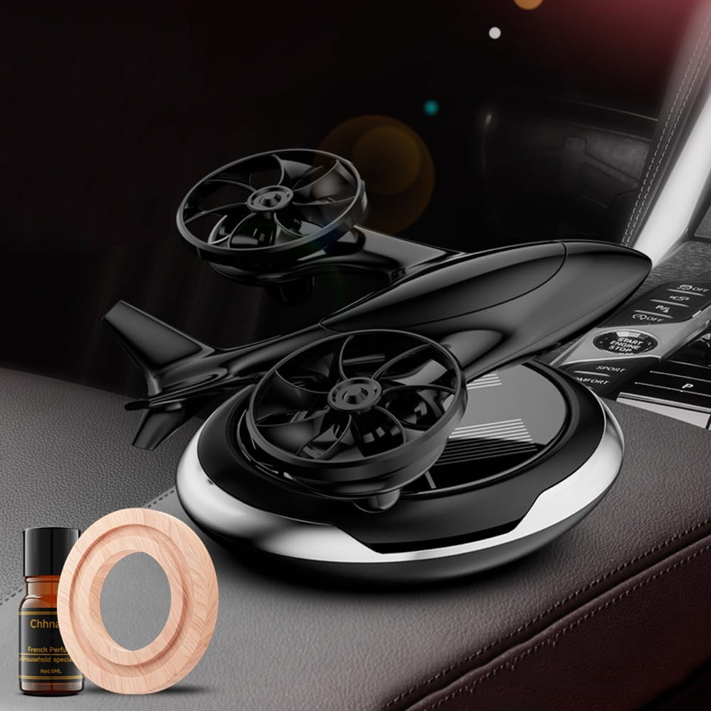 BTOER Car Aromatherapy Diffuser Solar Rotating Helicopter Air Freshener ...
