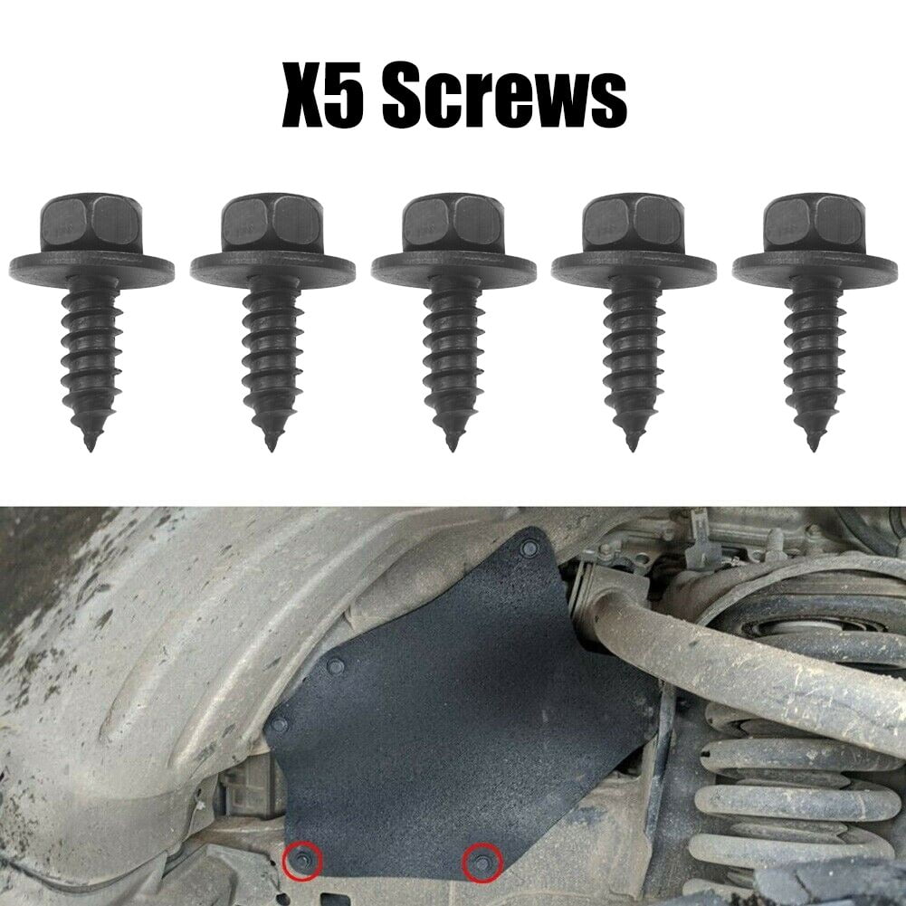 BTOER Car Bumper Mudguard Splash Seal Shield Rivet-Clip Bolt-Screw ...