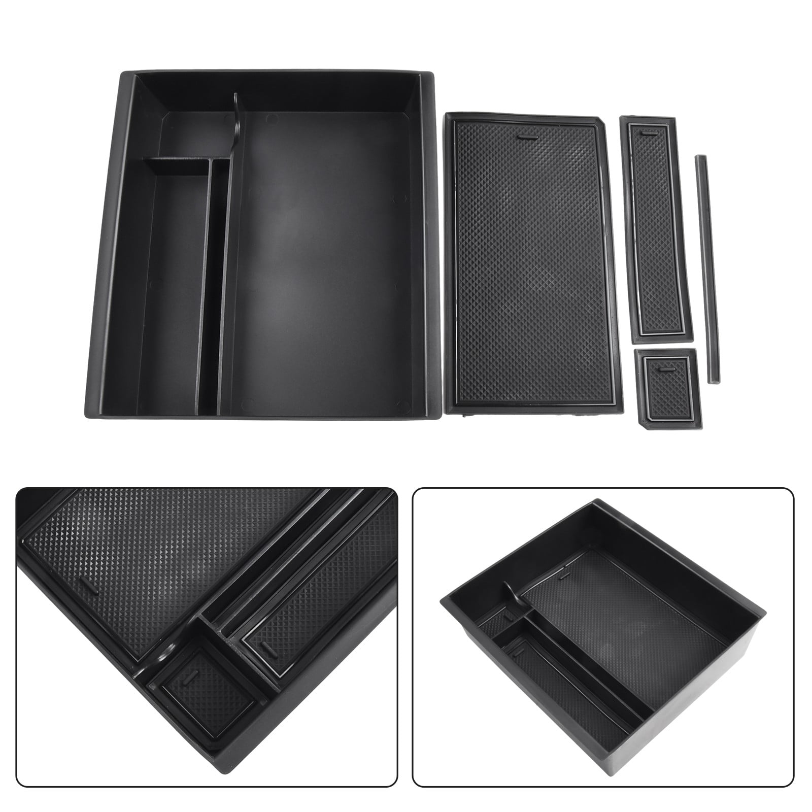 BTOER Car Central Control push pull Storage Box for Tesla for Model 3 ...