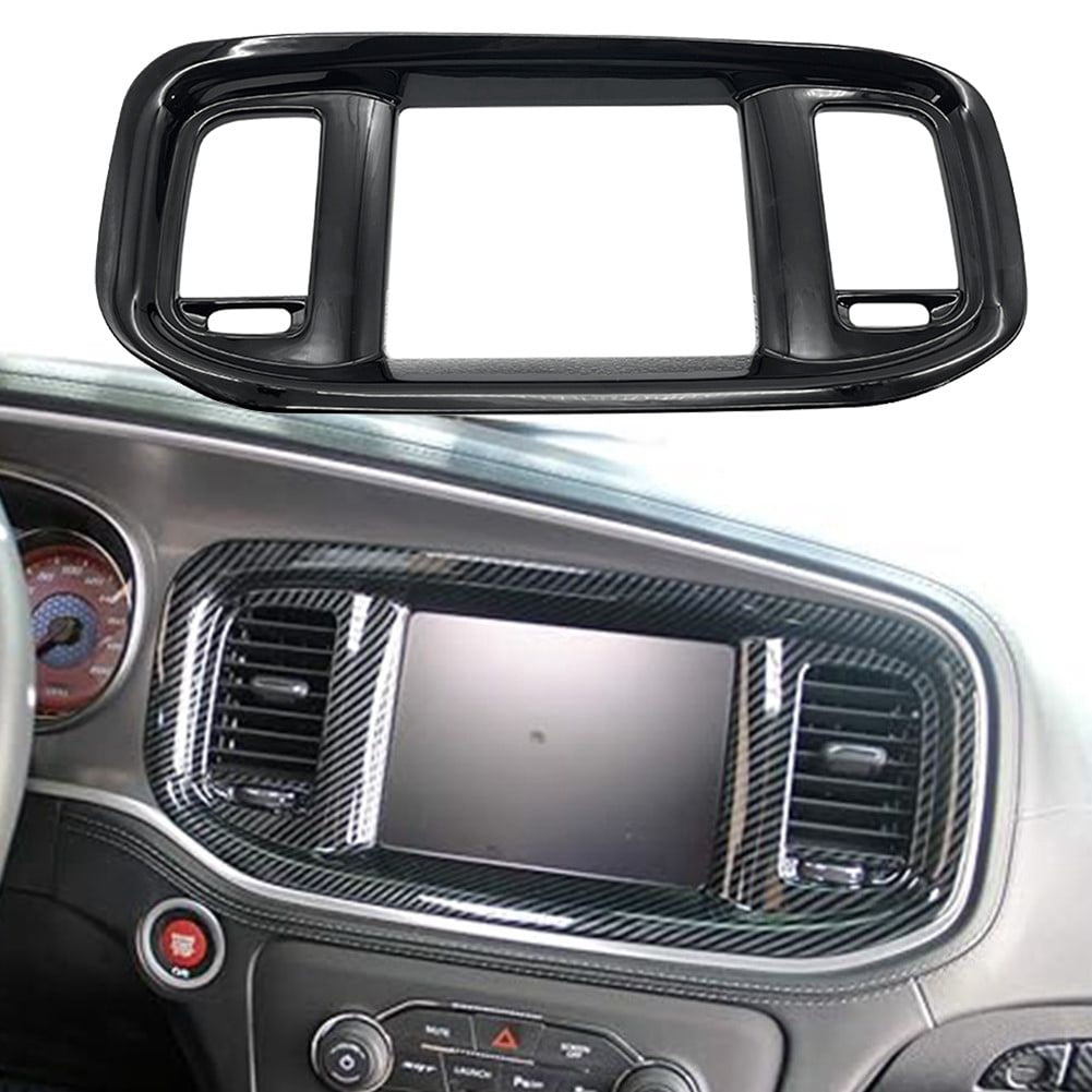 BTOER Car Dashboard DVD Navigation Screen Frame Cover Trim for Dodge ...