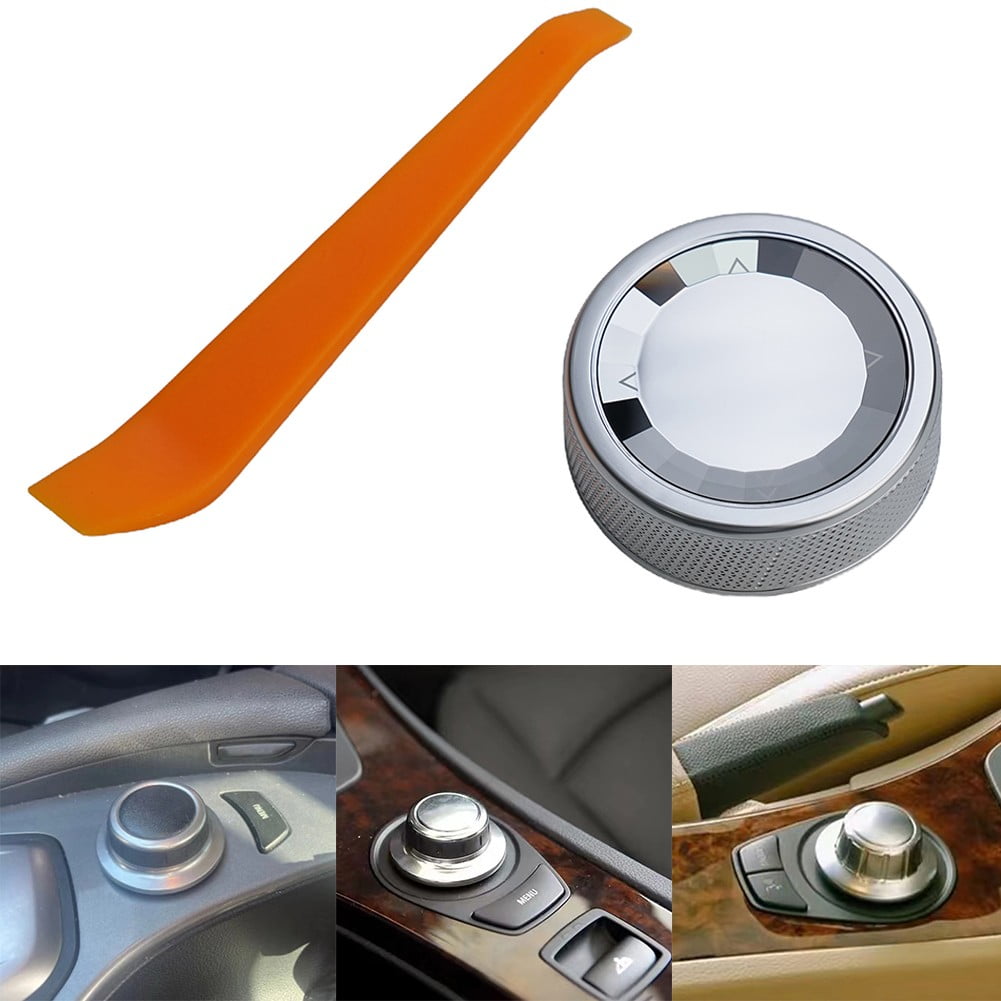 BTOER Car For Crystal Multimedia Button Knob Cover Trim For BMW E60 ...