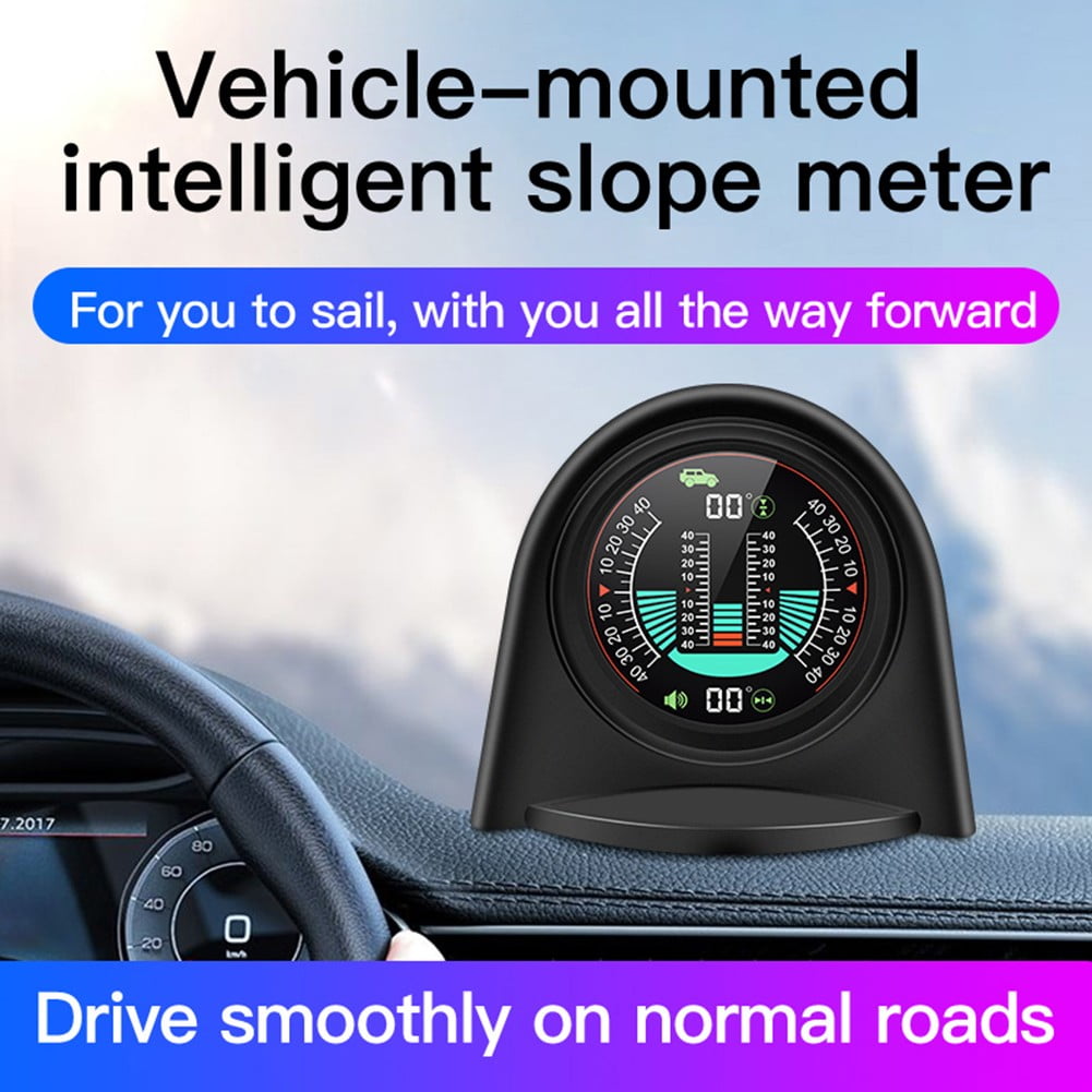 BTOER Car HUD Digital Inclinometer 4X4 GPS Off-Road Auto Pitch Roll ...