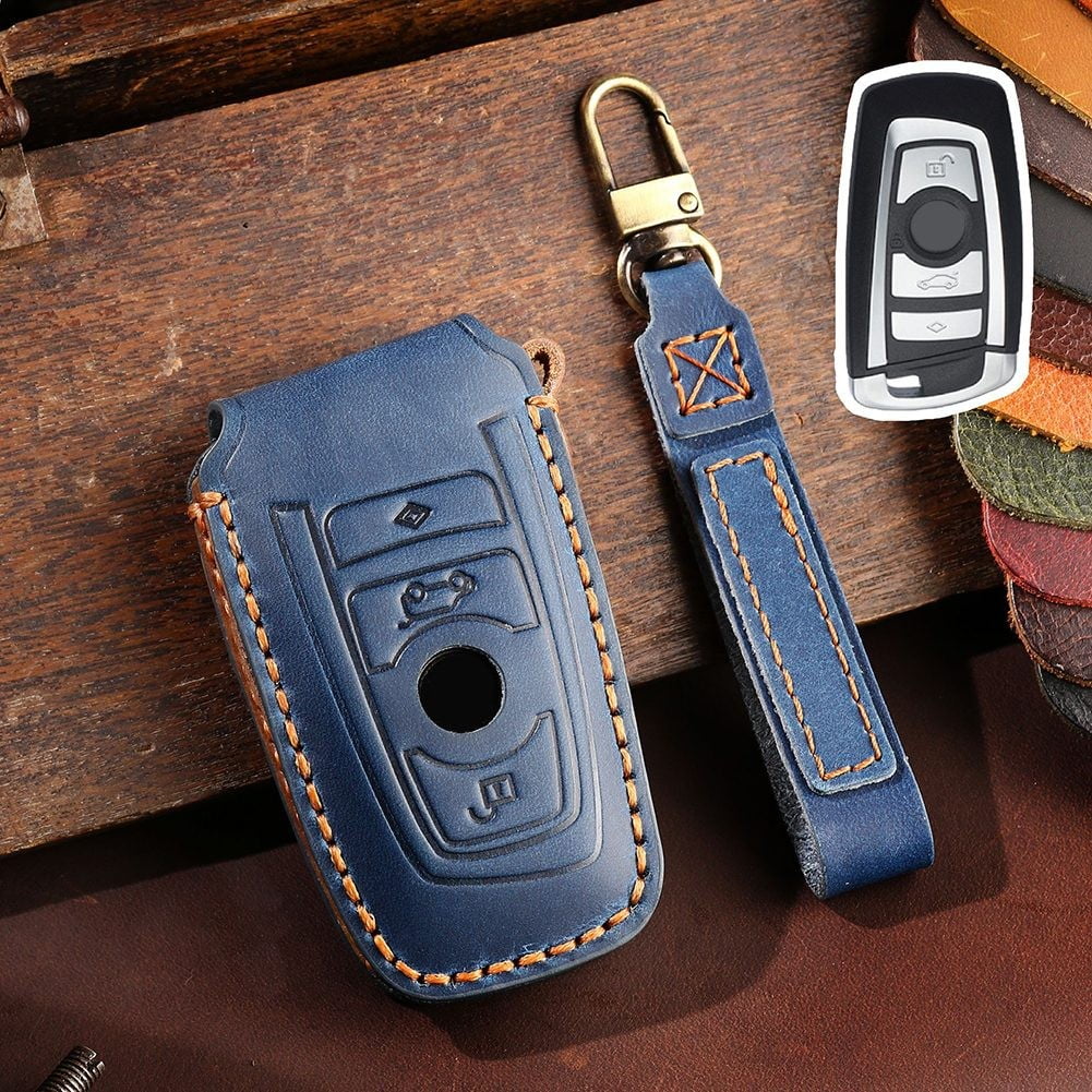 BTOER Car Leather Key Case Cover For BMW F20 F30 F10 F18 F22 F01 X3 X4 ...