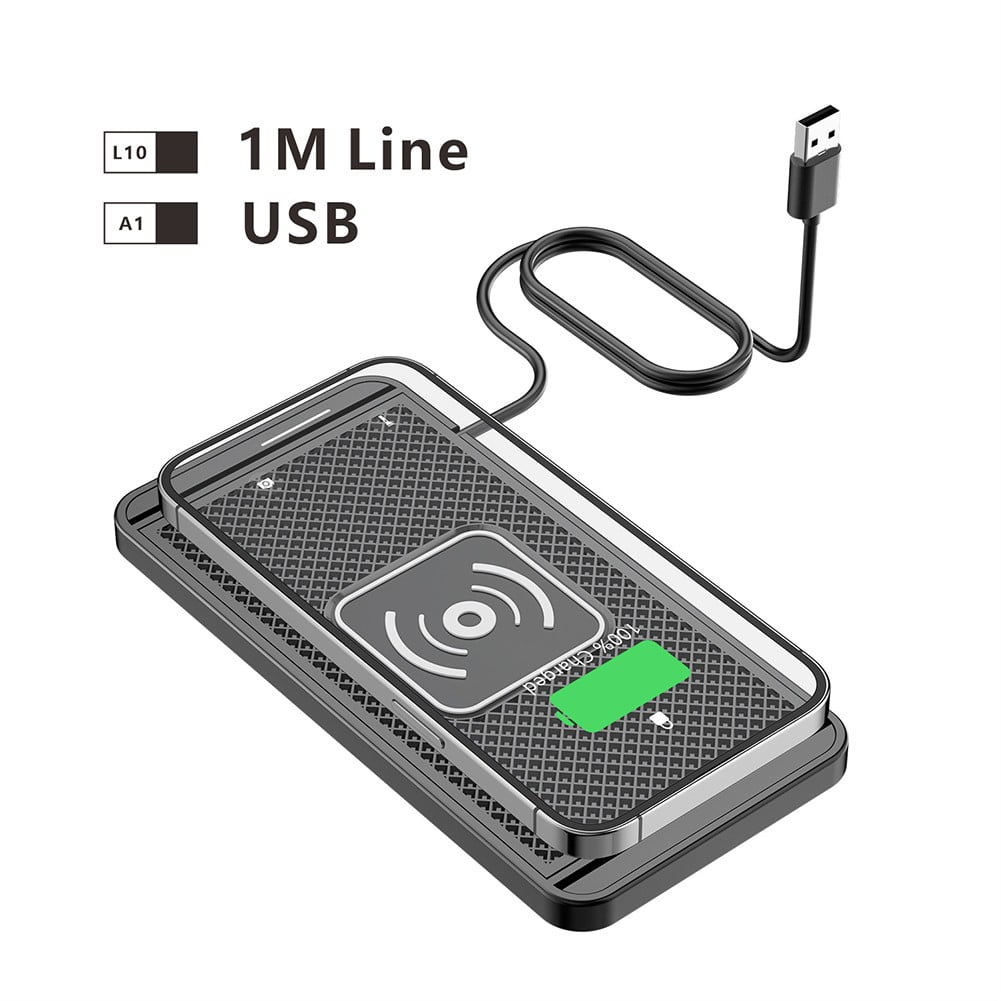 BTOER Car Wireless Charging Pad Non Slip Fast Charger 15W Can Be ...