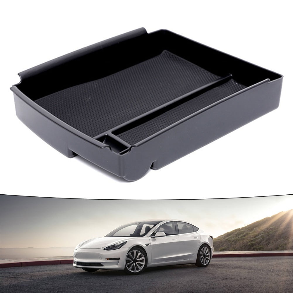 BTOER Car inside Center Console Organizer Storage Box For Tesla For ...