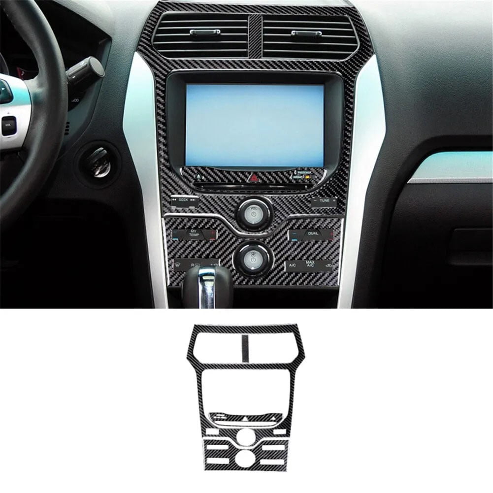 BTOER Carbon Fiber Interior Central Control Trim Panel Cover For ...